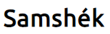 Samshek